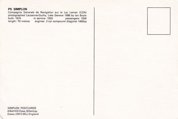 SIMPLON Compagnie Generale de Navigation b