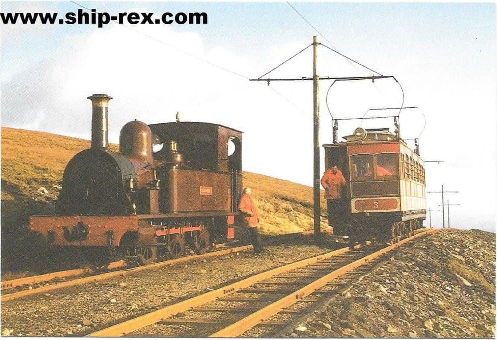 Snaefell Mountain Railway Centenary - postcard