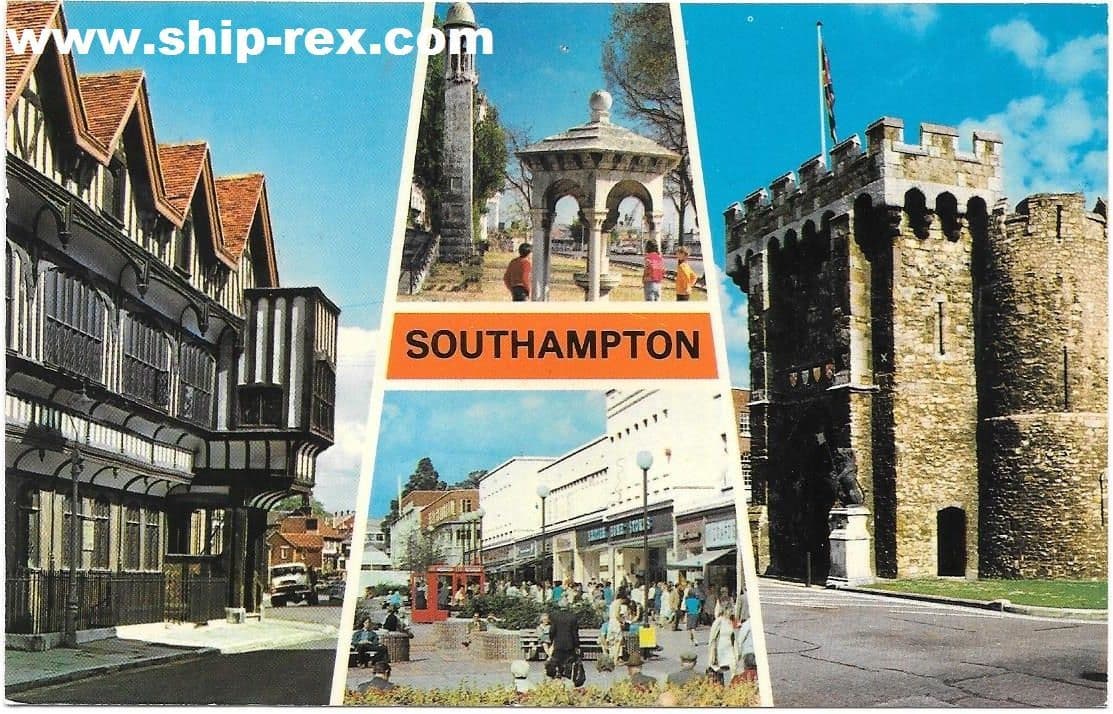 Southampton multi-view postcard a
