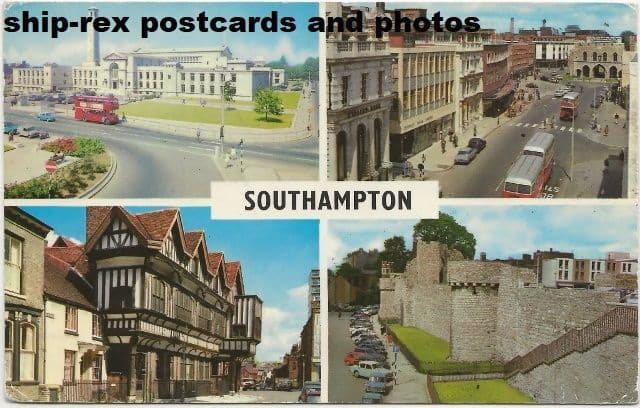 Southampton multi-view postcard c