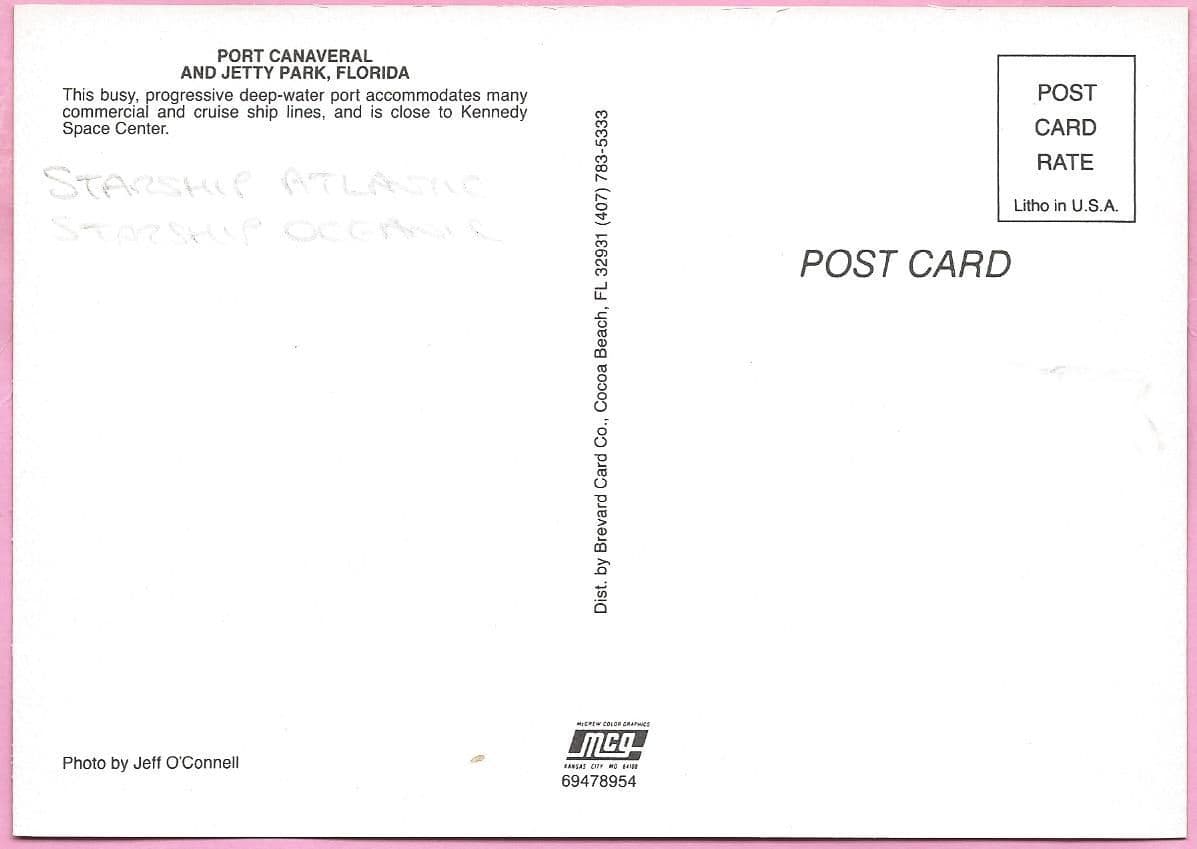 STARSHIP ATLANTIC & STARSHIP OCEANIC at Port Canaveral