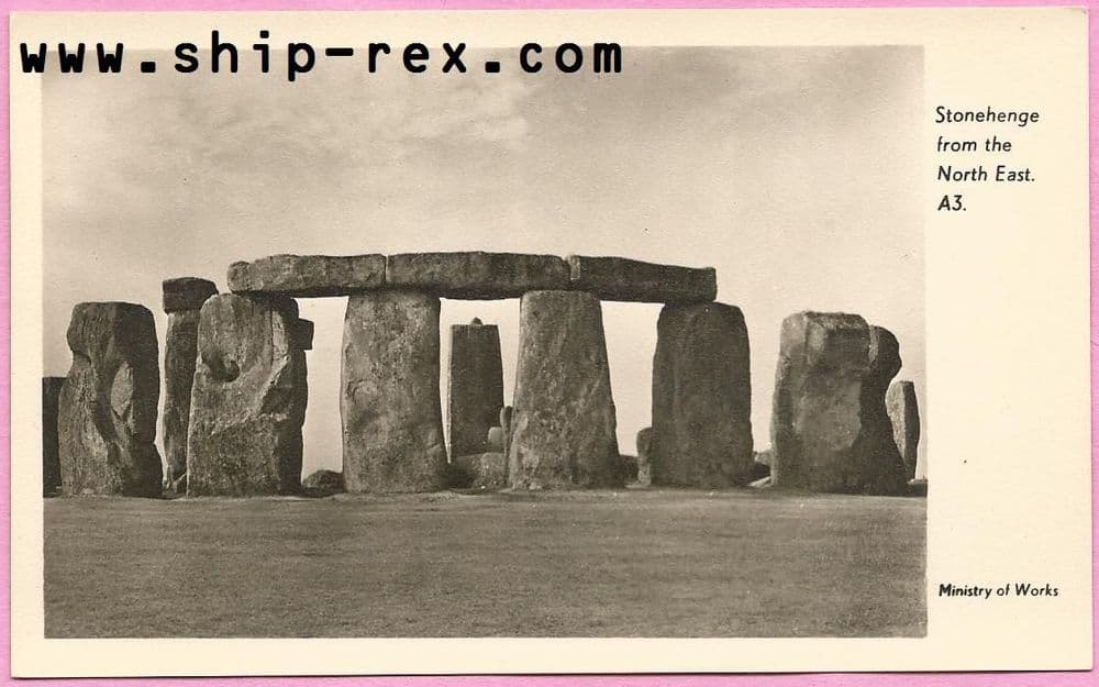 Stonehenge from the North East - old postcard