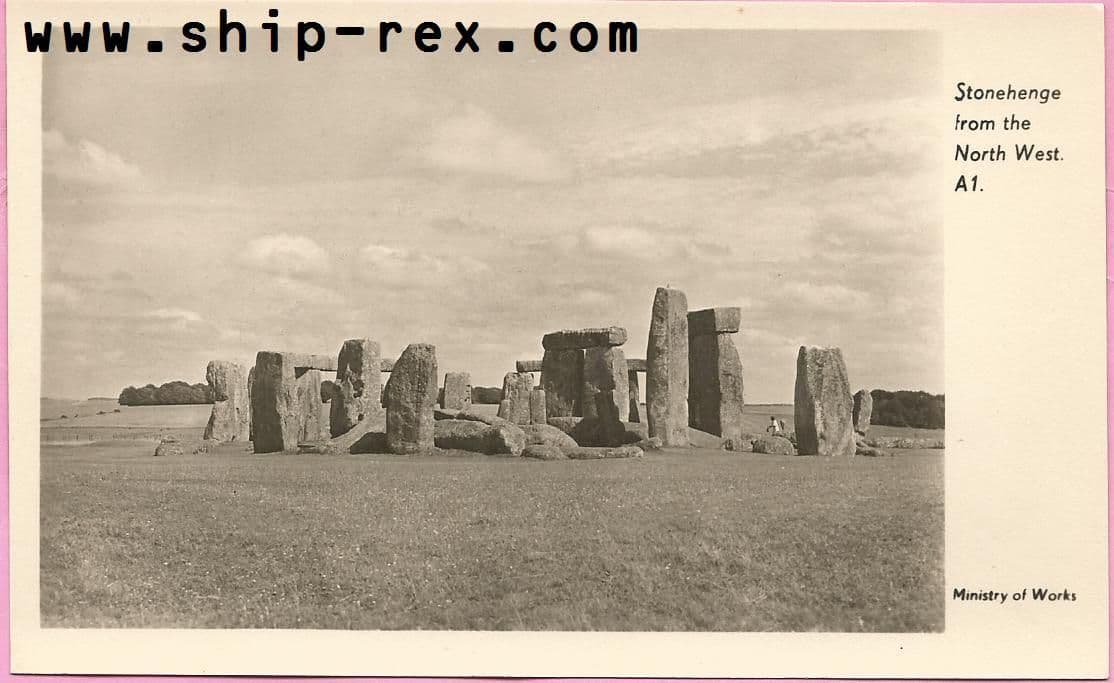 Stonehenge from the North West - old postcard