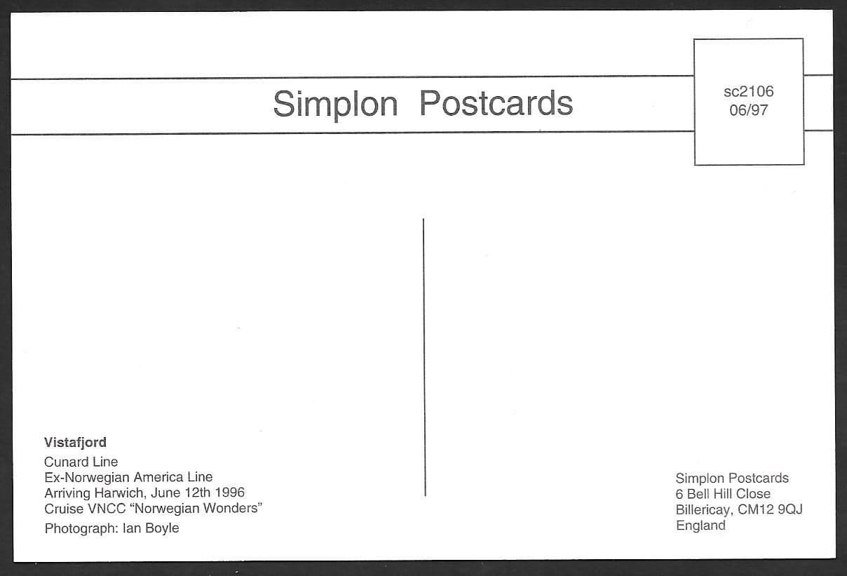 VISTAFJORD 1973b Cunard Line e