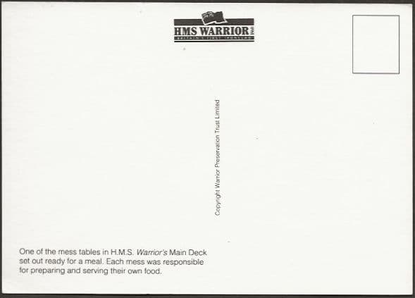 WARRIOR 1860 ex Royal Navy mess table