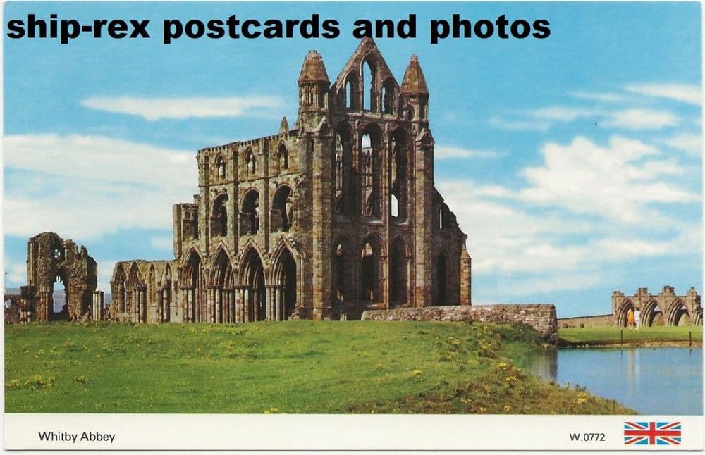 Whitby Abbey postcard a