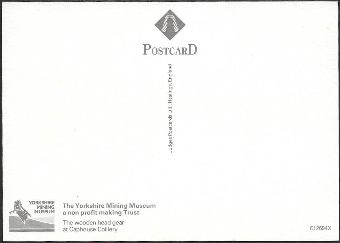 Yorkshire Mining Museum postcard a