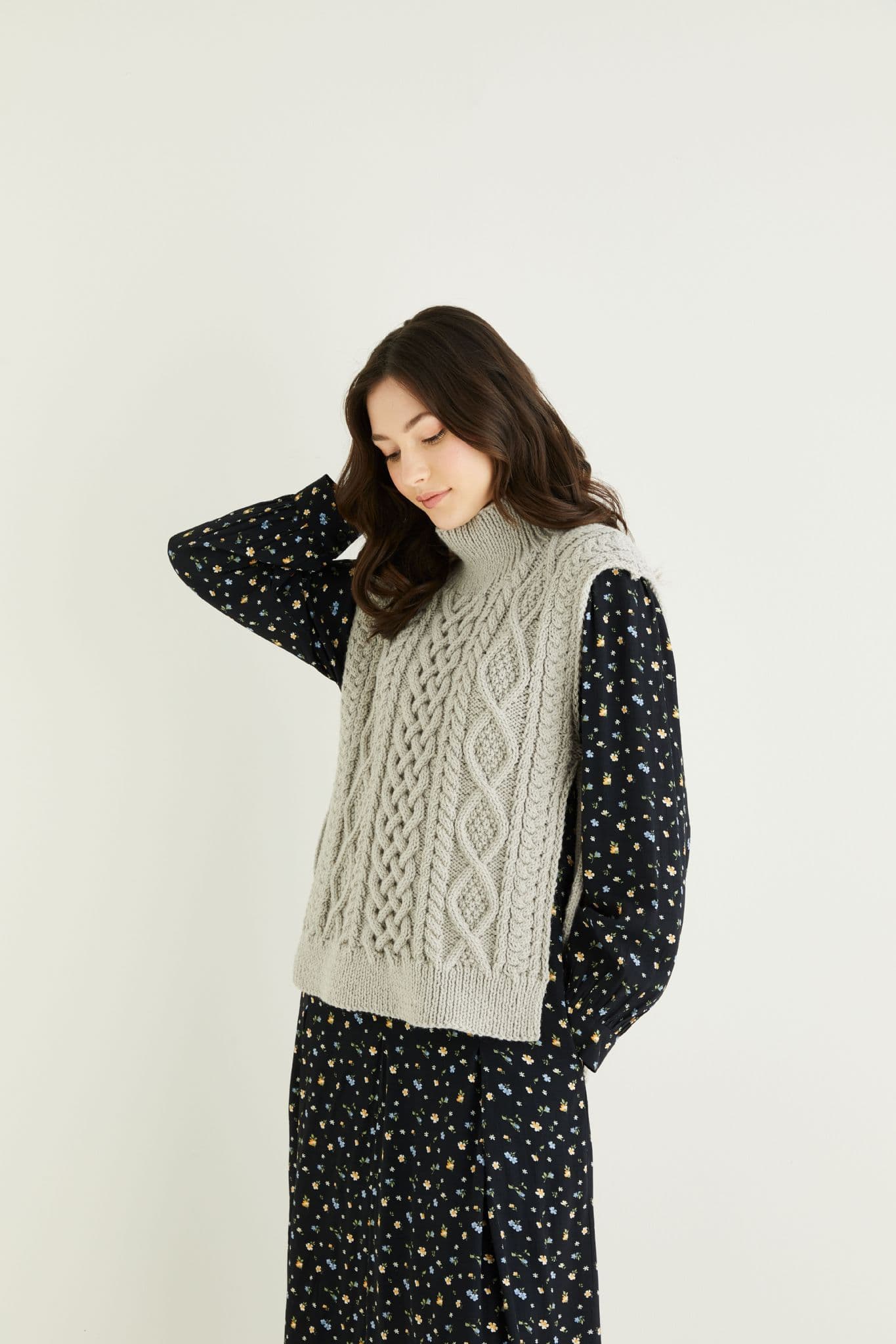 Hayfield Bonus Aran - 10319 Tabbard Knitting Pattern