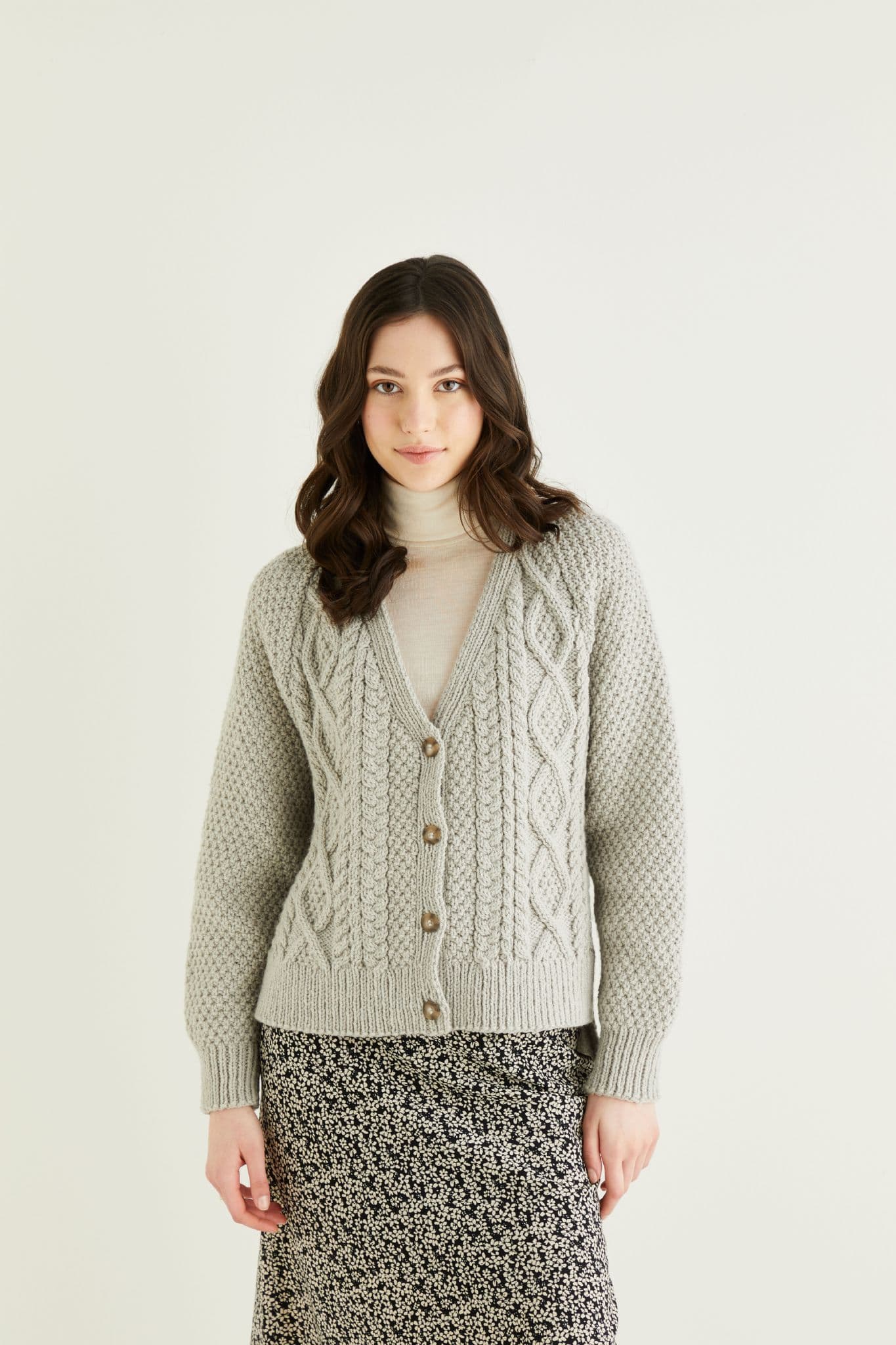 Hayfield Bonus Aran - 10322 Cardigan Knitting Pattern