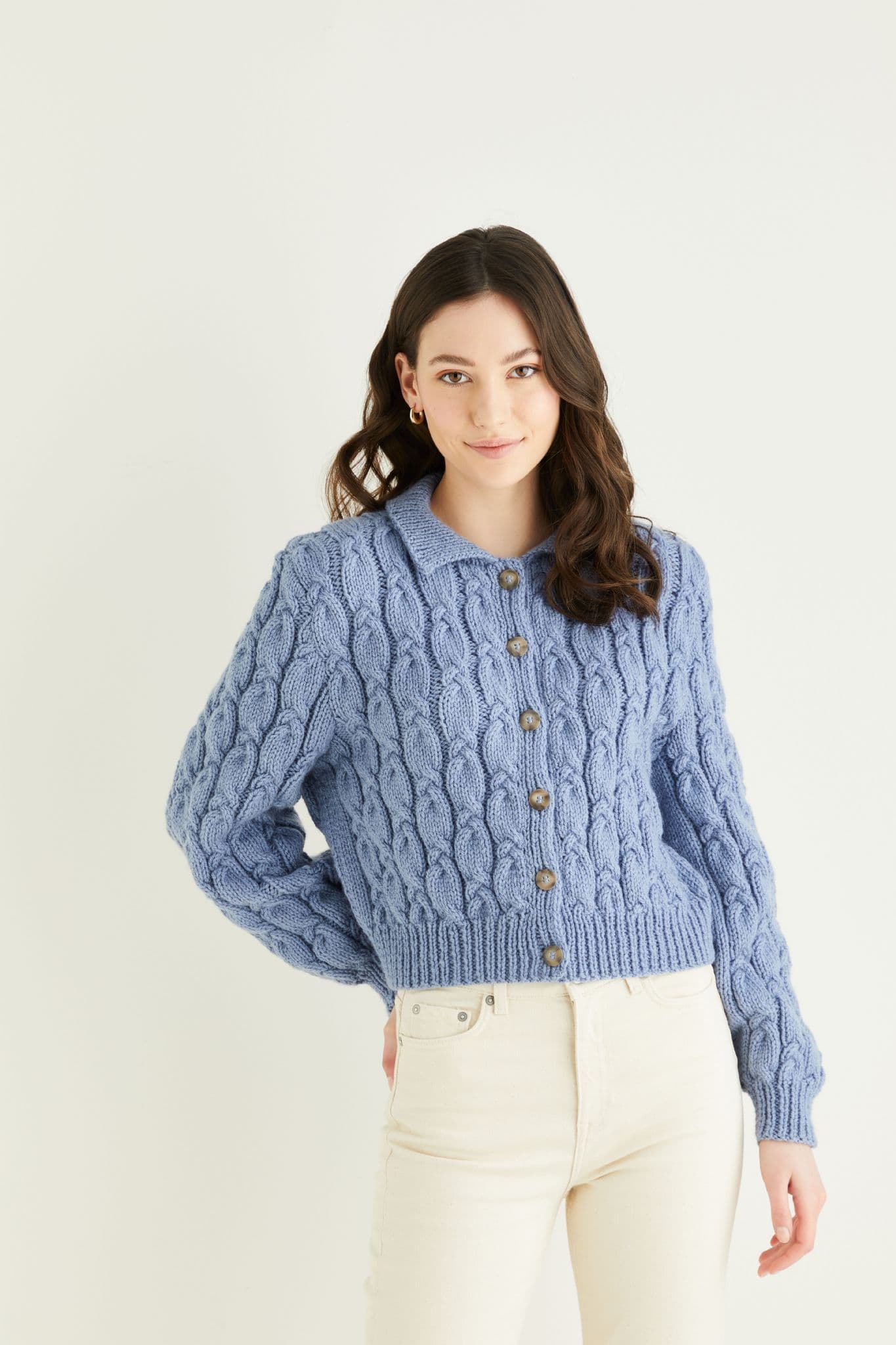 Hayfield Bonus Aran - 10325 Cardigan Knitting Pattern