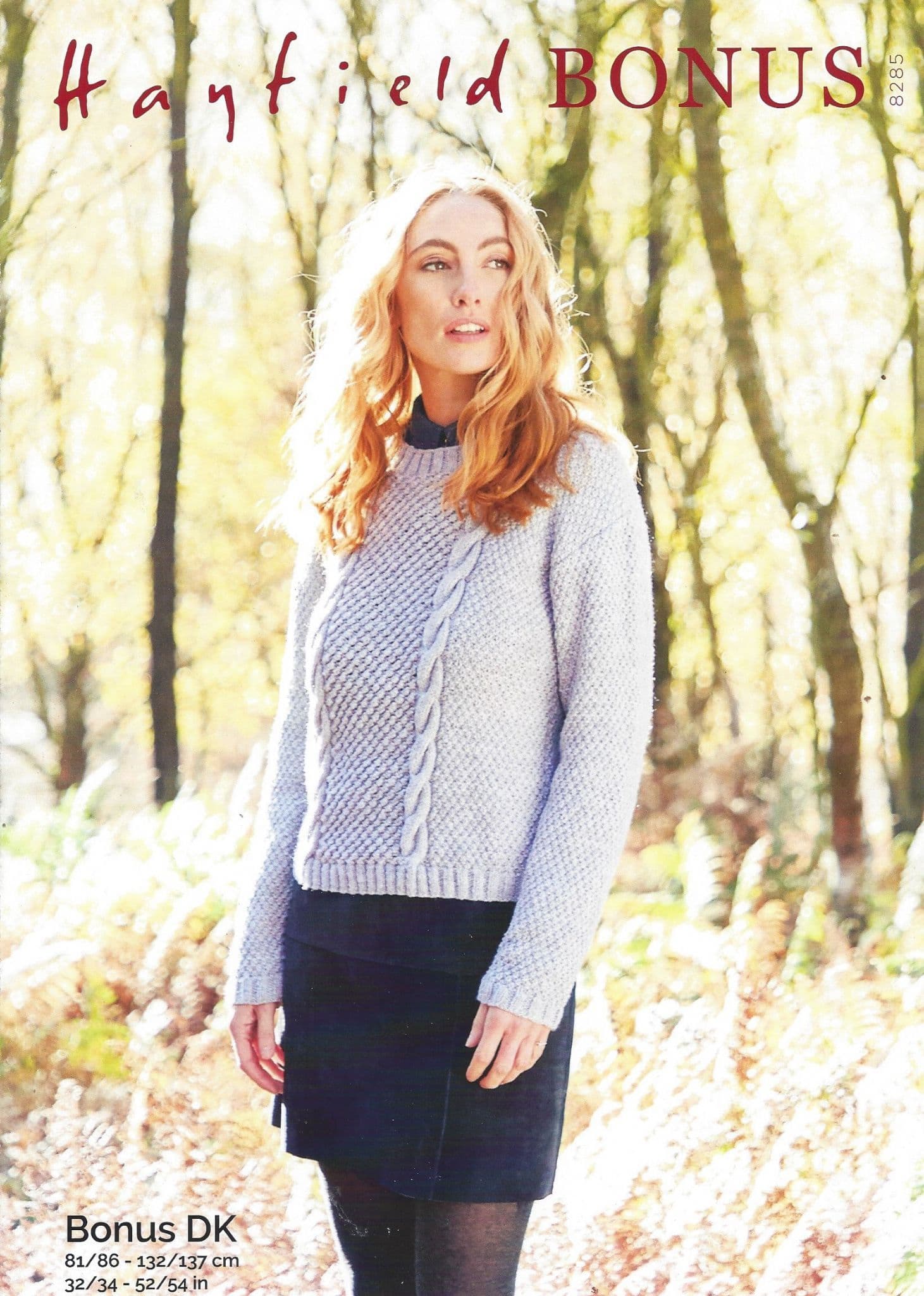 Hayfield Bonus DK - 8285 Sweater Knitting Pattern