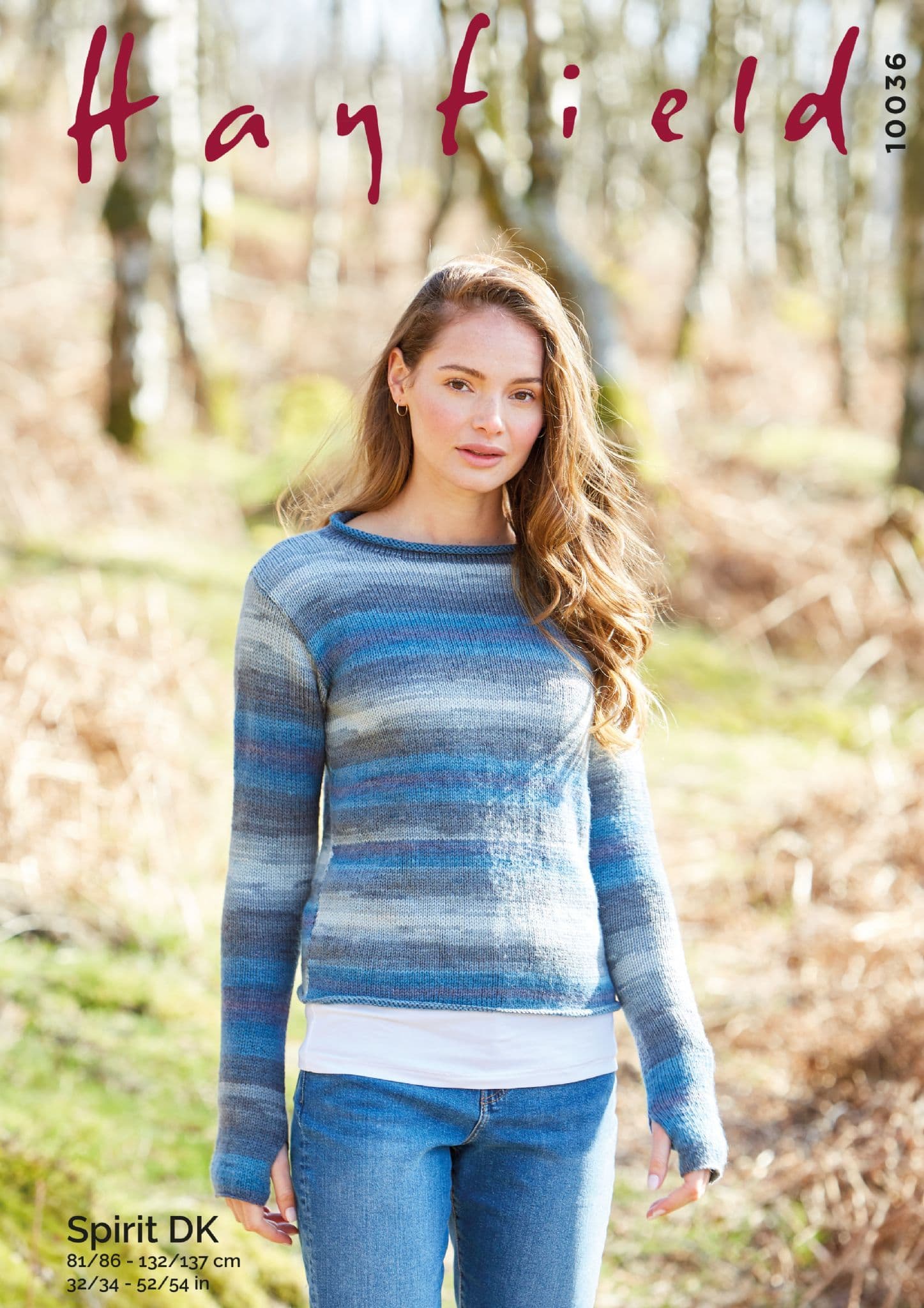 Hayfield Spirit Double Knit - 10036 Sweater Knitting Pattern