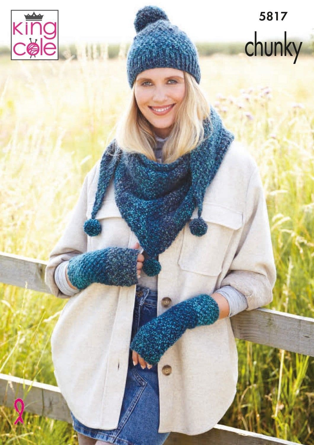 King Cole Chunky Knitting Pattern - 5817 Accessories