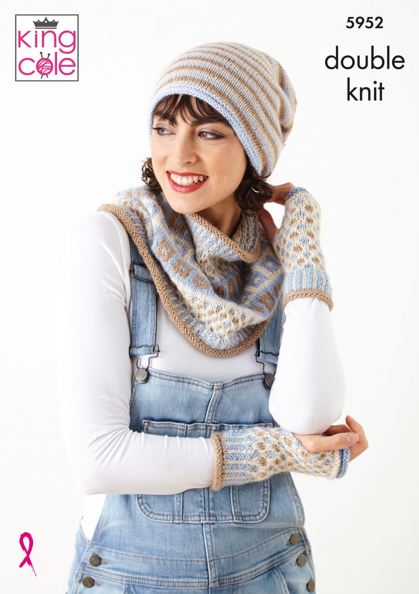 King Cole DK Knitting Pattern - 5952 Ladies Accessories