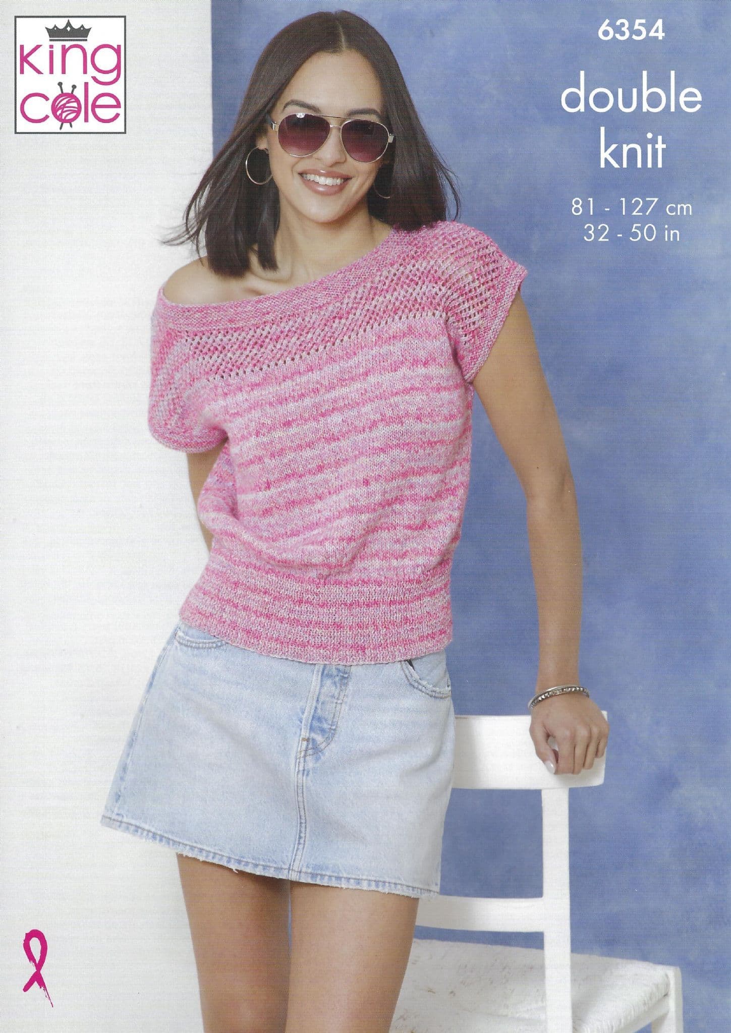 King Cole DK Knitting Pattern - 6354 Short Sleeved & Sleeveless Summer ...