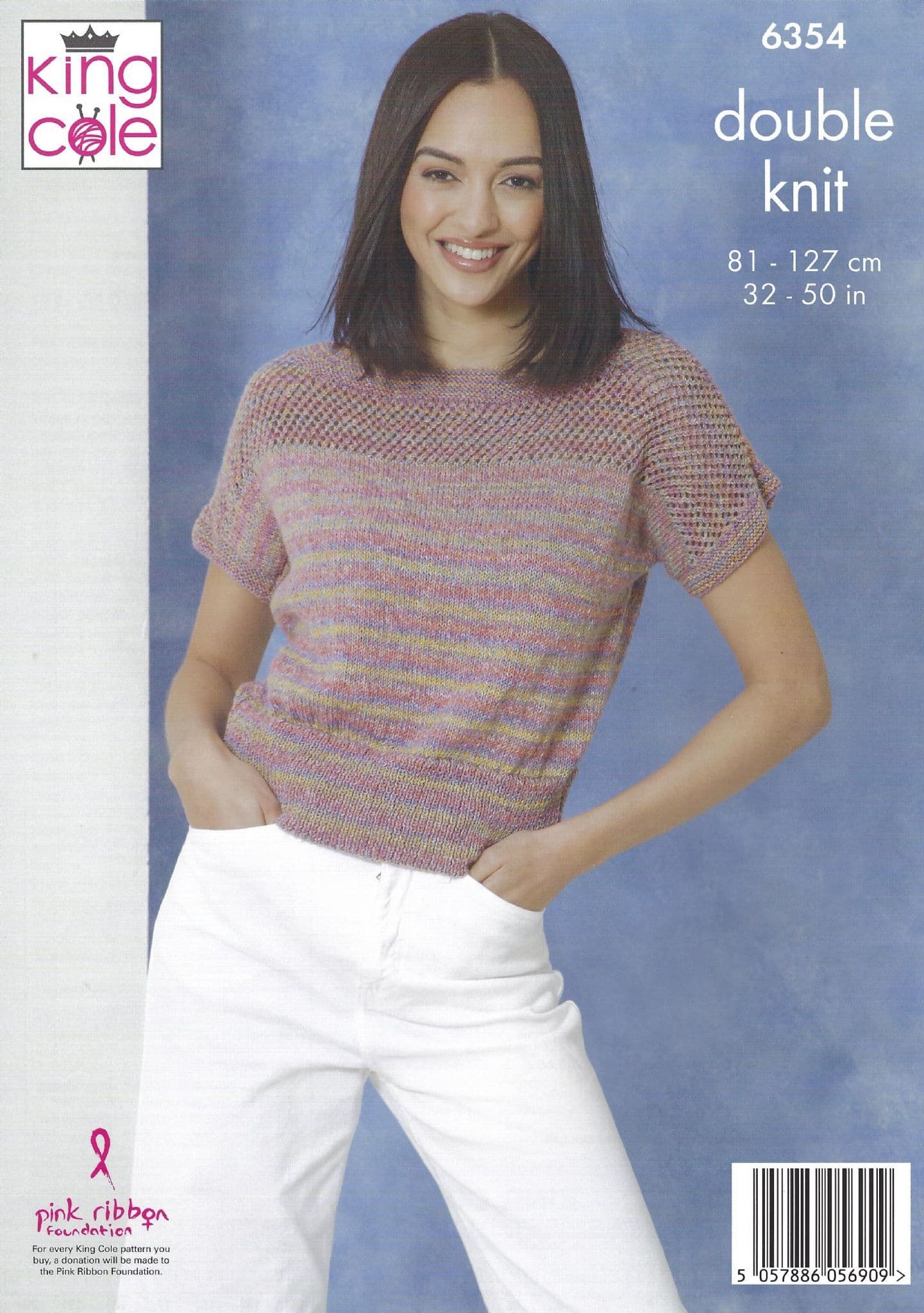 King Cole DK Knitting Pattern - 6354 Short Sleeved & Sleeveless Summer ...