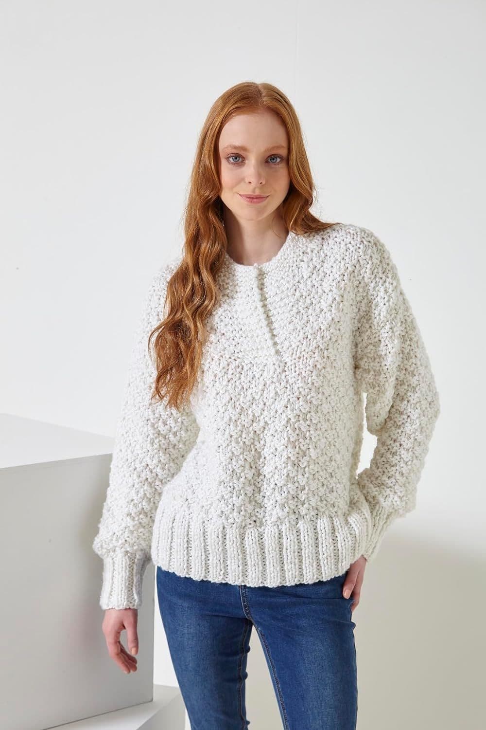 King Cole Super Chunky Knitting Pattern - 6068 Ladies Sweaters