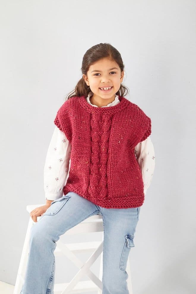 King Cole Super Chunky Knitting Pattern - 6359 Children s Tank Tops 2 ...