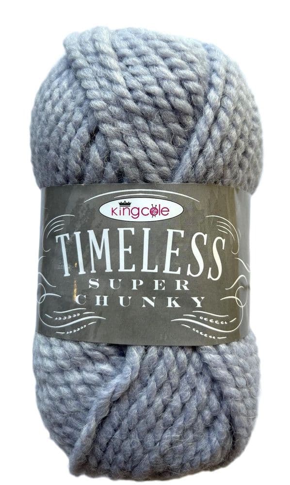 King Cole Timeless Super Chunky 100g - 4447 Silver Mist