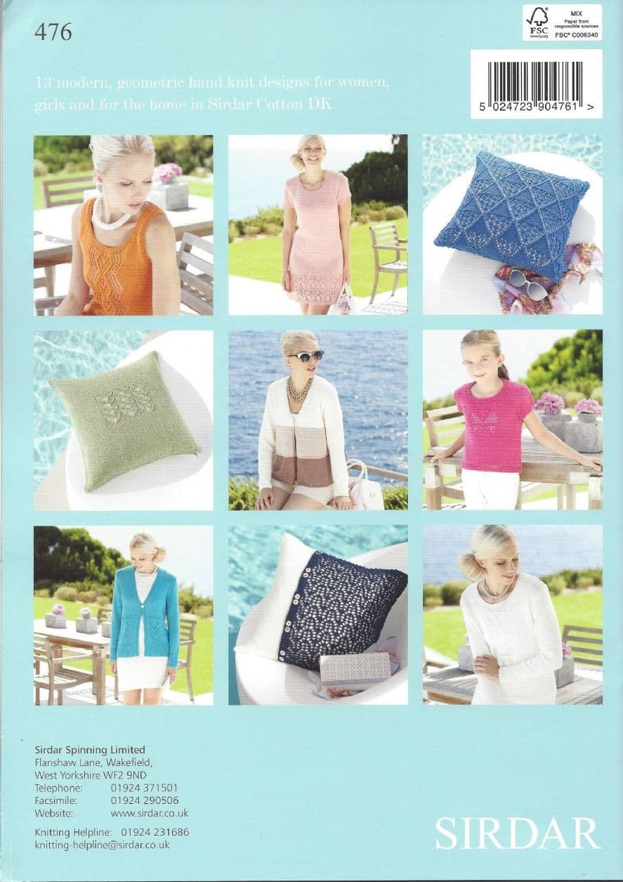 Sirdar Book 476 - Cotton Chic - Sirdar Cotton DK
