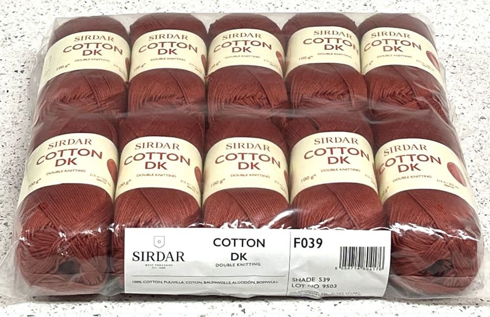 Sirdar Cotton DK 100g - 10 Ball Pack - 539 Coppertone
