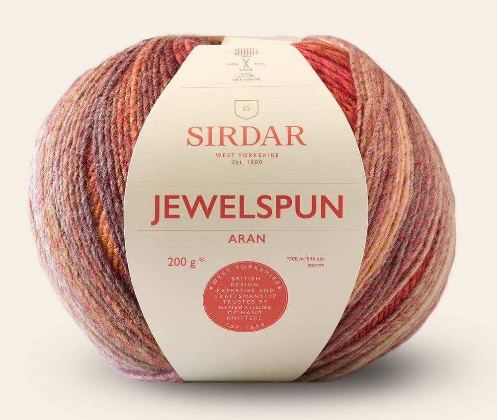 Sirdar Jewelspun Aran 200g - 855 Sunstone Amber