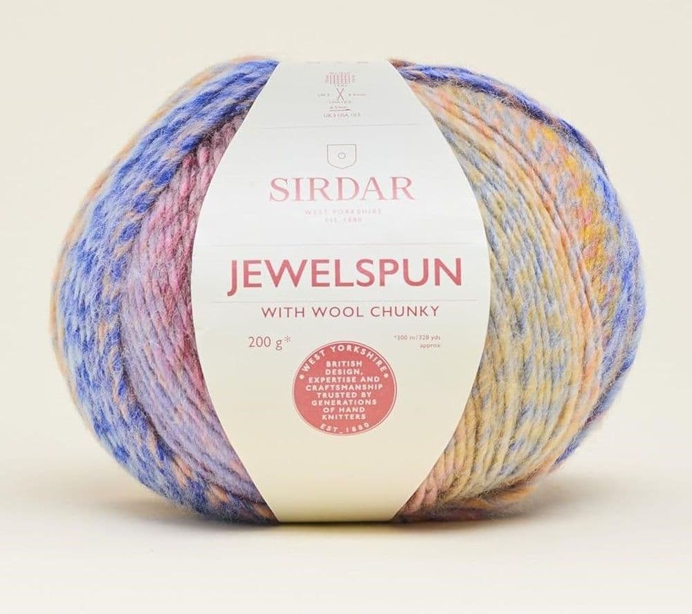 Sirdar Jewelspun Chunky with Wool 200g - 209 Ocean Gem