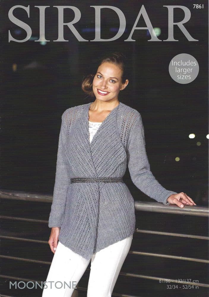 Sirdar Moonstone - 7861 Jacket Knitting Pattern