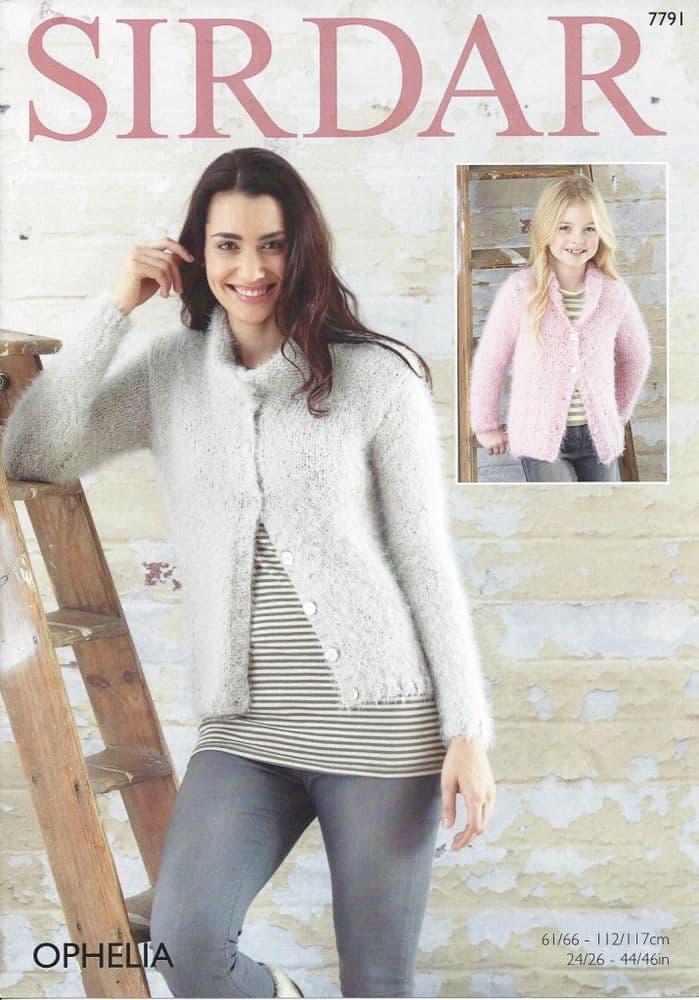 Sirdar Ophelia - 7791 Cardigans Knitting Pattern