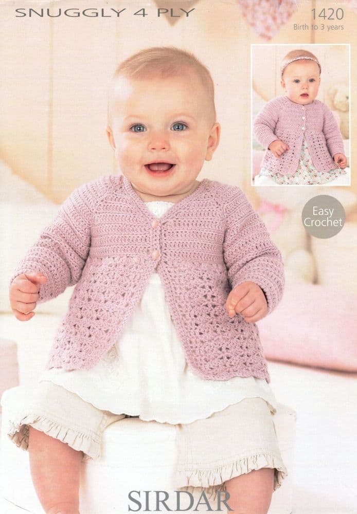 Sirdar Snuggly 4Ply - 1420 Matinee Jackets Crochet Pattern