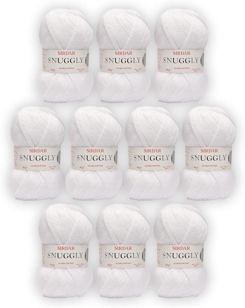 Sirdar Snuggly Baby DK 50g - 251 White - 10 Ball Pack - RRP 41 50 -Our ...