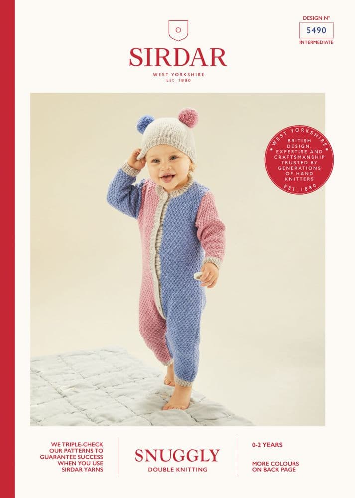 Sirdar Snuggly Baby DK - 5490 Roper & Hat Knitting Pattern