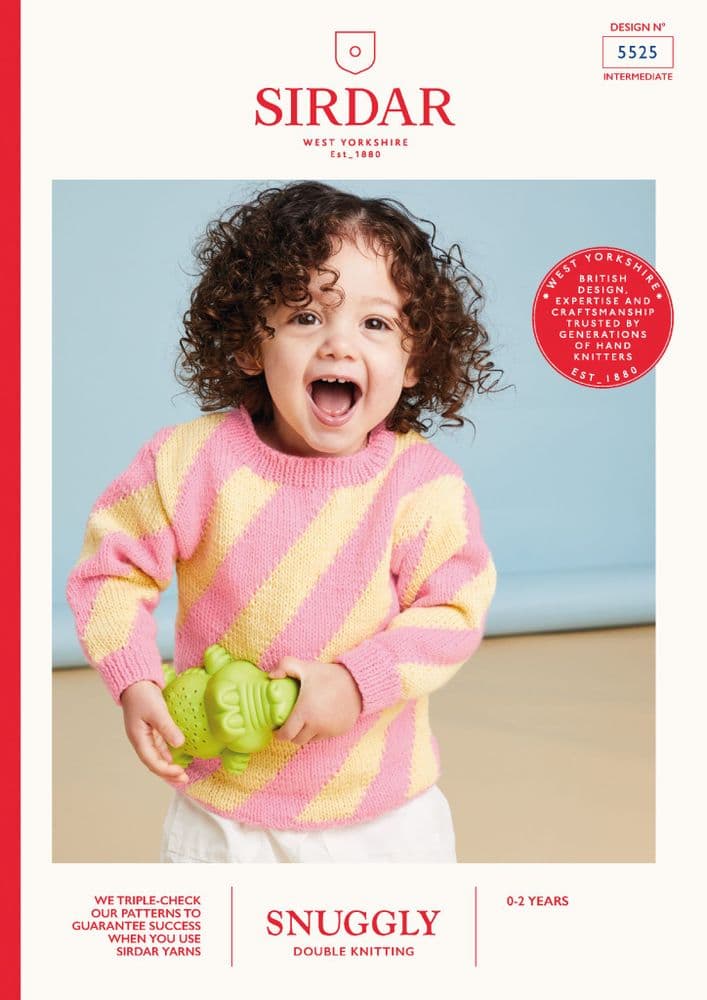 Sirdar Snuggly Baby DK - 5525 Sweaters Knitting Pattern