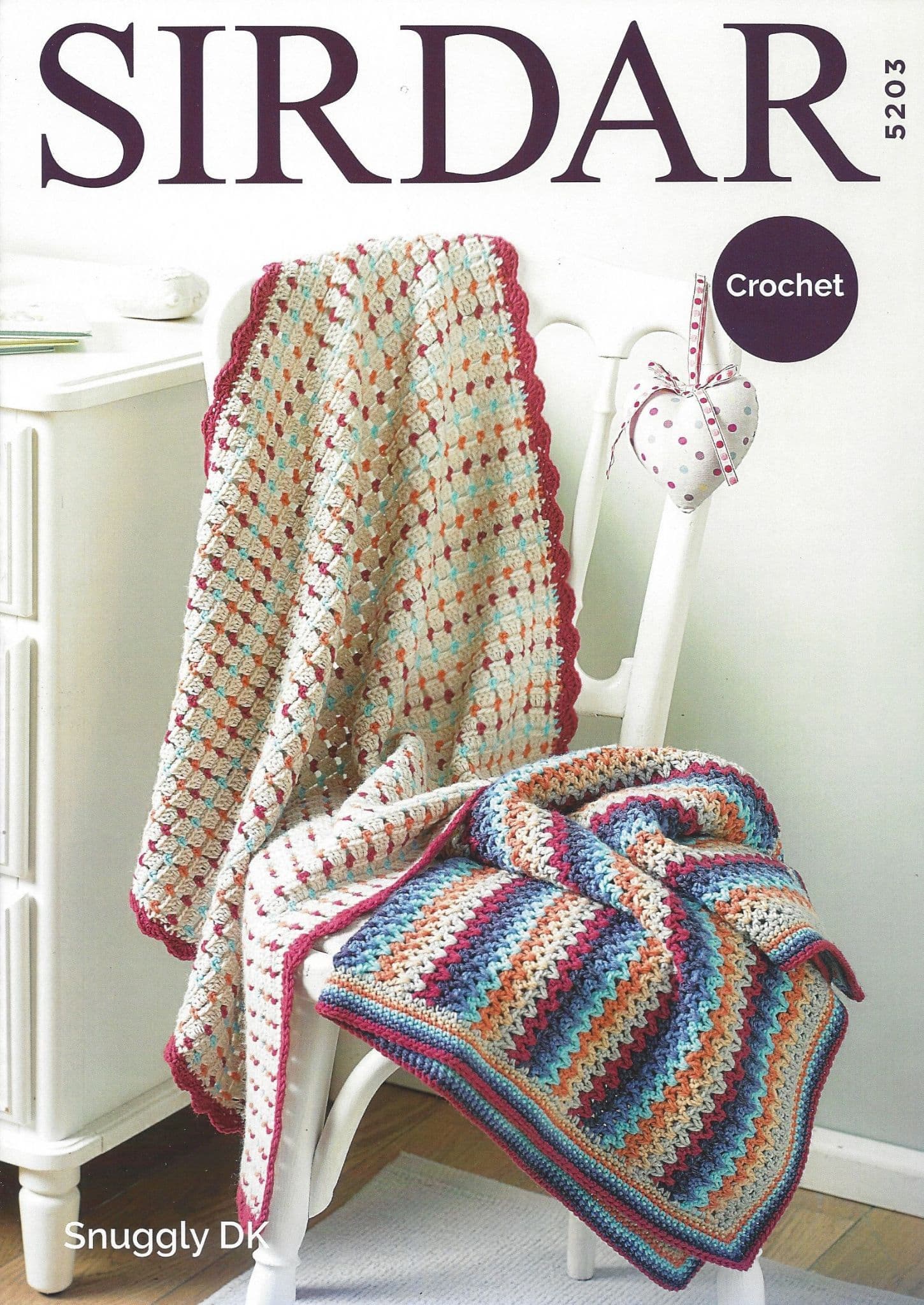 Sirdar Snuggly DK - 5203 Crochet Blankets Pattern