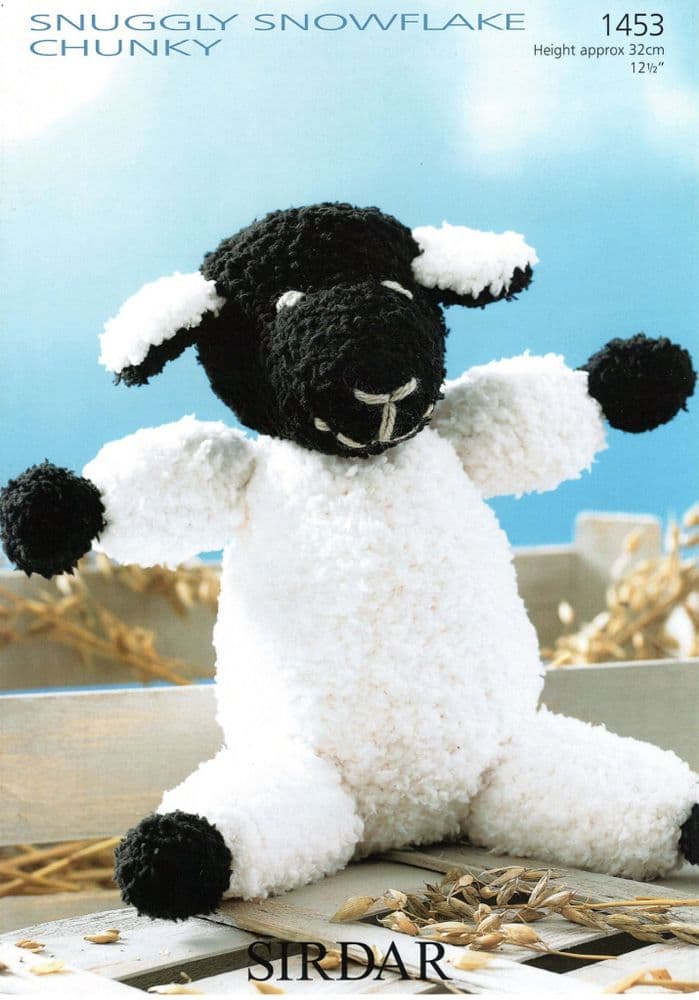 Sirdar Snuggly Snowflake Chunky Knitting Pattern - 1453 Leroy the Lamb Toy