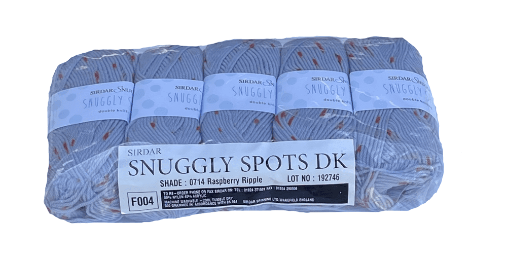Sirdar Snuggly Spots DK 50g - 5 Ball Pack - 714 Raspberry Ripple