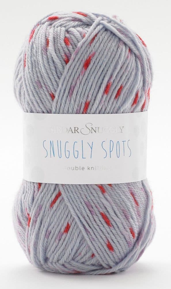 Sirdar Snuggly Spots DK 50g - 714 Raspberry Ripple - Clearance Price 2 50