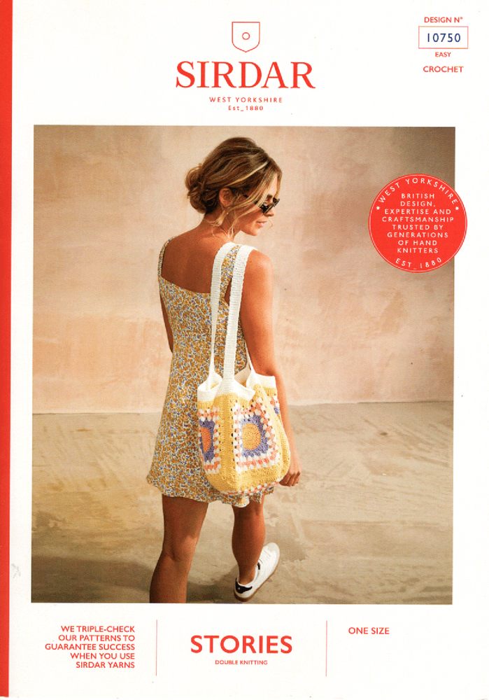 Sirdar Stories DK Crochet Pattern - 10750 Tote Bag