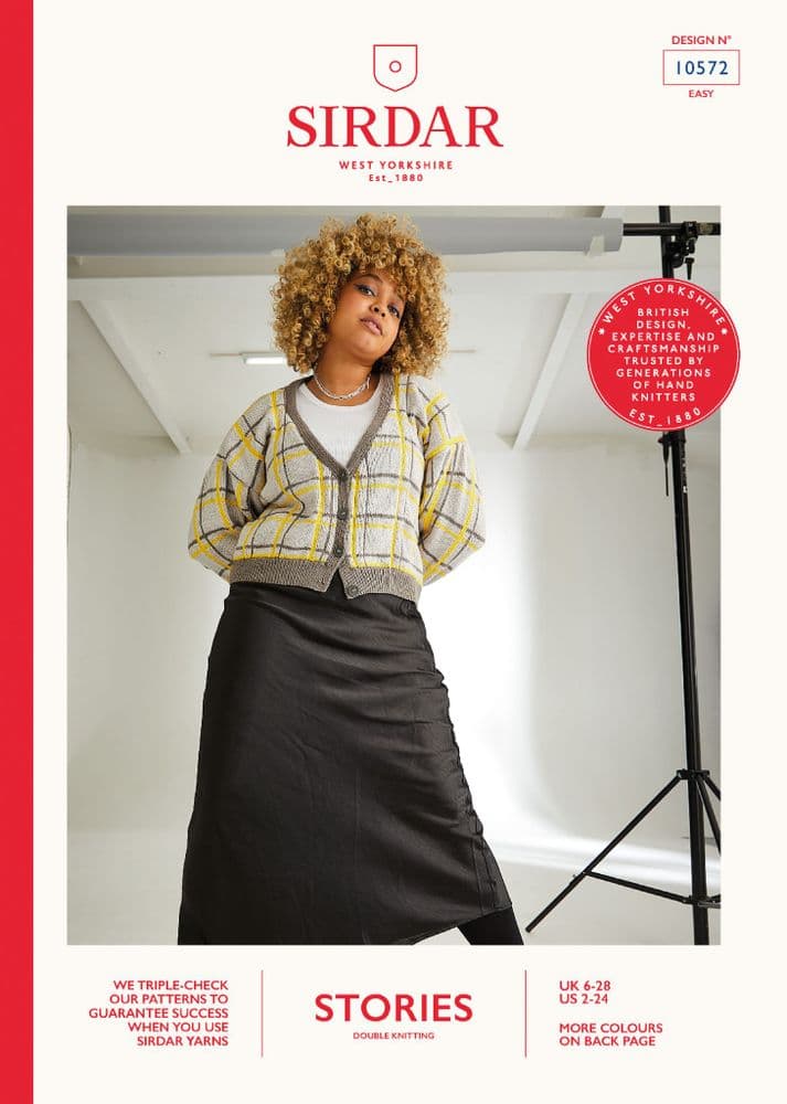 Sirdar Stories DK Knitting Pattern - 10572 Cardigan