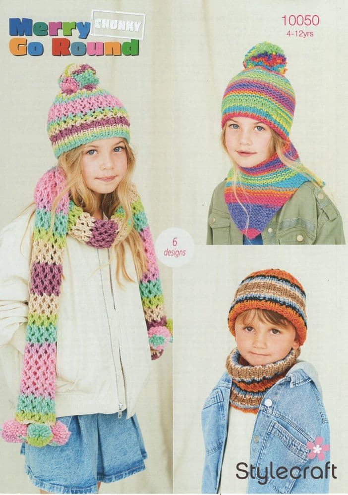 Stylecraft Merry Go Round Chunky Knitting Pattern - 10050 Children s ...