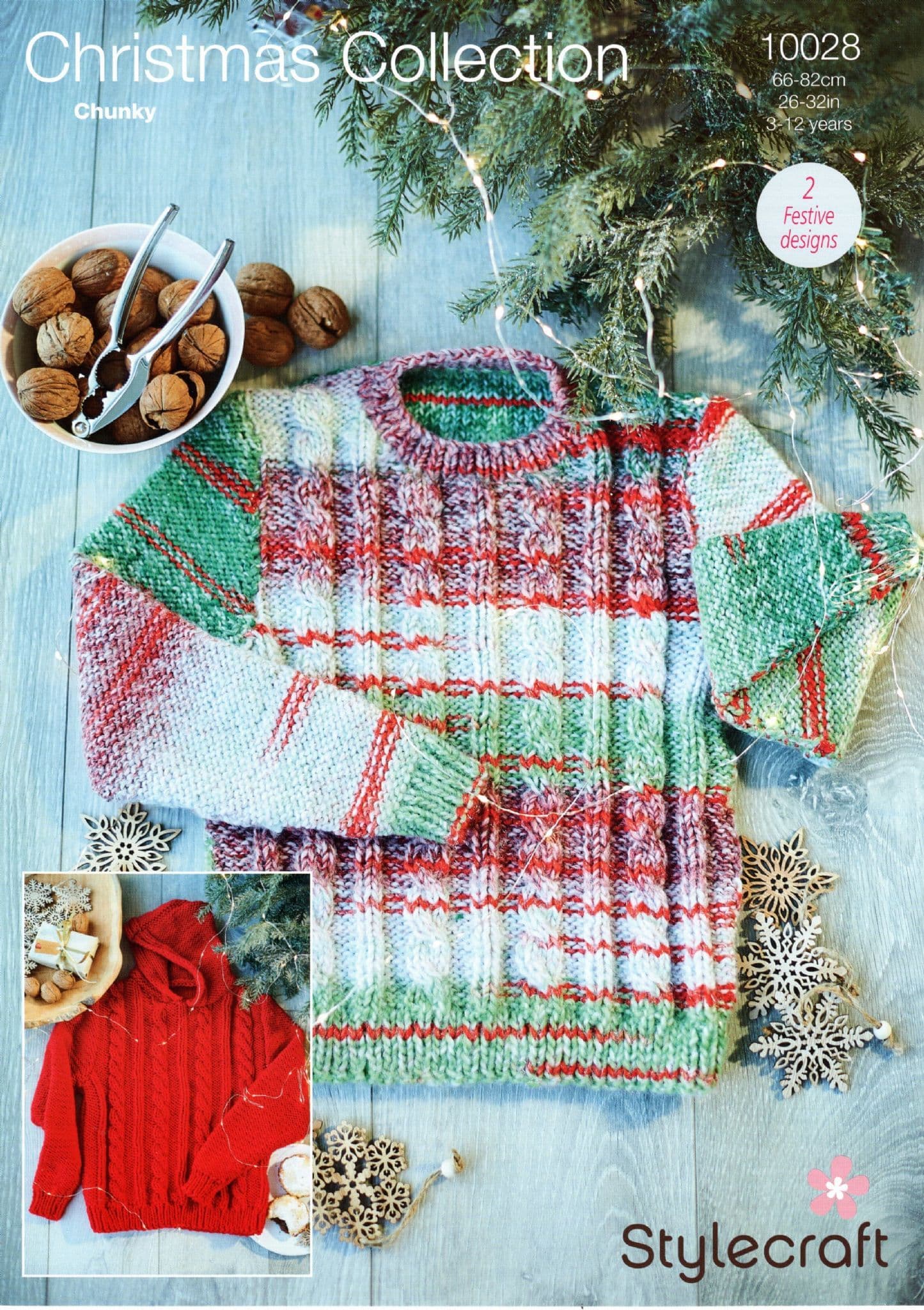 Stylecraft Wonderland Chunky Knitting Pattern - 10028 Children s Sweaters