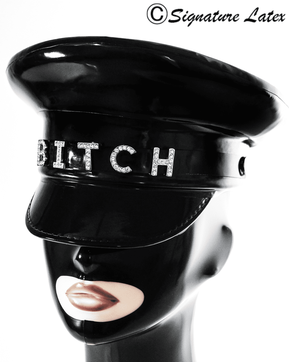 latex military hat, latex peaked cap, latex hat, latex cap,latex ...