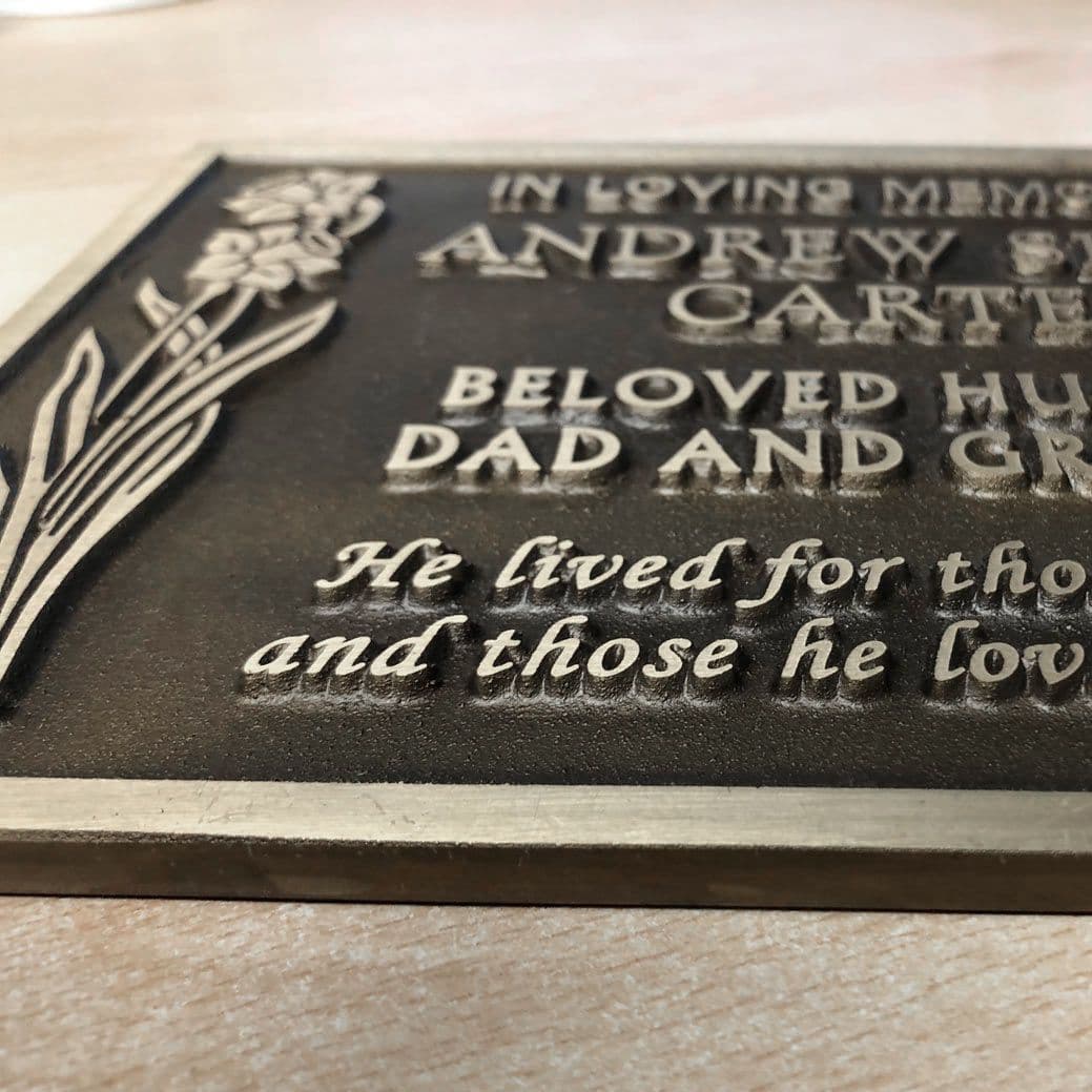 Cast Aluminium Memorial Plaques & Signs | The Sign Maker Shop