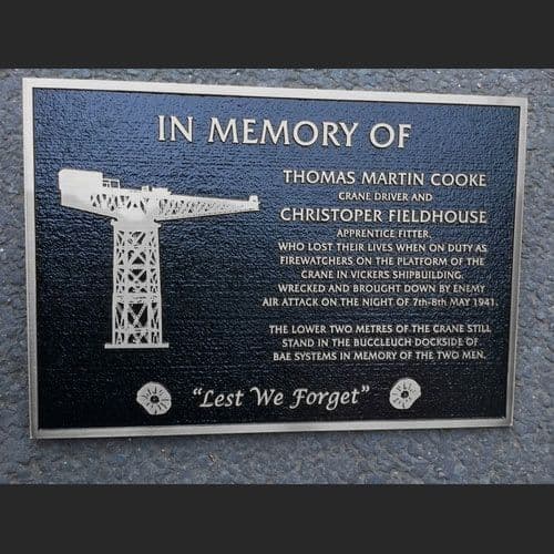 Large Cast Aluminium Commemorative Plaques | The Sign Maker Shop