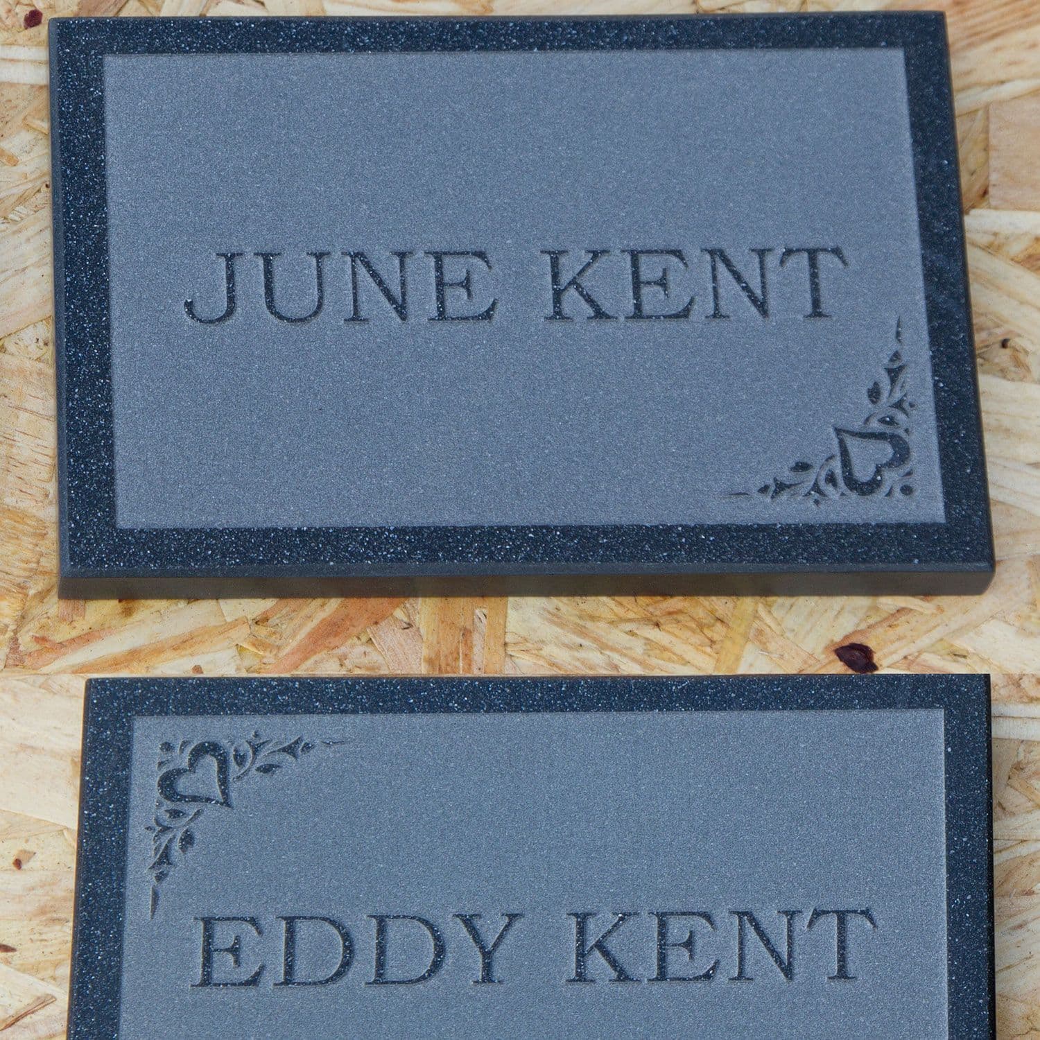 12mm Corian Plaques With Raised Letters| The Sign Maker Shop