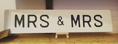 Embossed & Enamelled Rectangle 525mm x 108mm | The Sign Maker Shop