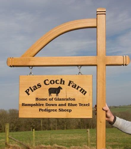 Exmoor Post with Arm| The Sign Maker Shop