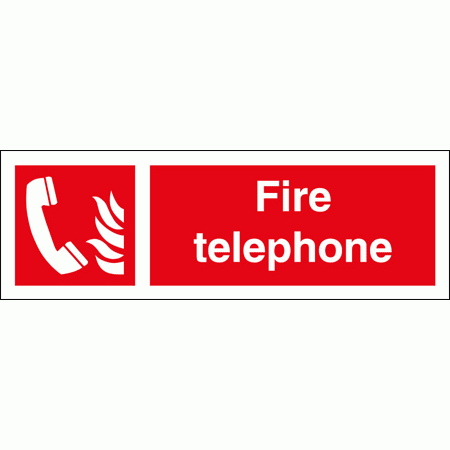 Fire Equipment Sign - Fire Telephone Landscape 6157