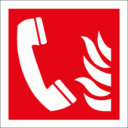 Fire Equipment Sign - Fire Telephone Symbol 6104