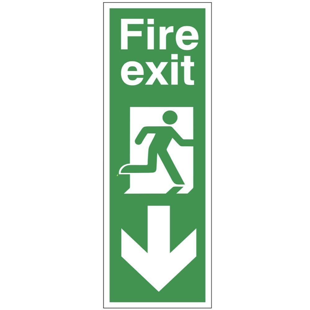 Fire Exit Sign - UPFE - Arrow Down